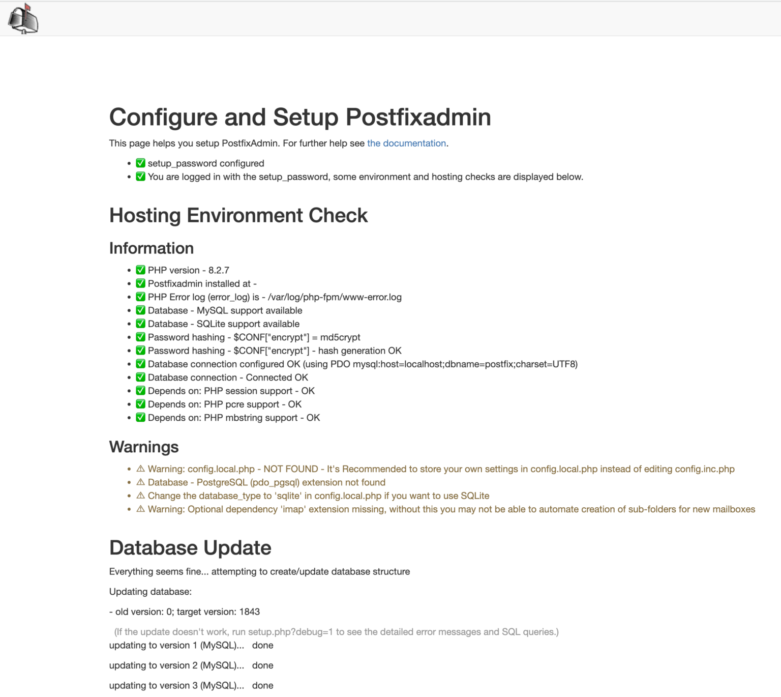 Postfix, PostfixAdmin, Dovecot の導入 (MariaDB連携, SMTP-Auth, Sieve) – Int ...